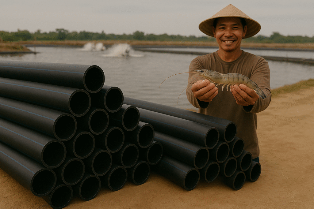 Keunggulan Pipa HDPE untuk Tambak Udang - Alvapipe